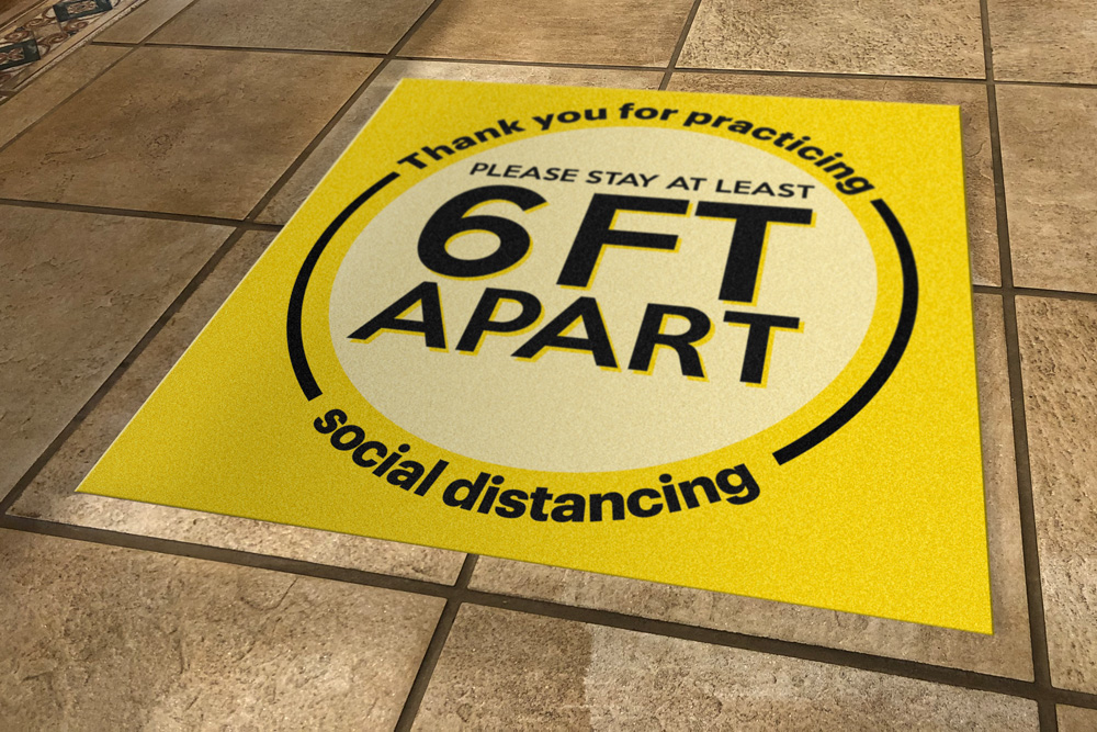 Social Distancing Floor Decals|Social Distancing Floor Stickers