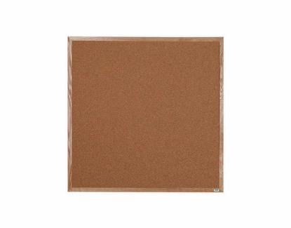 Solid Oak Framed Natural Grain Cork Board