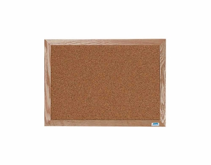 Solid Oak Framed Natural Grain Cork Board