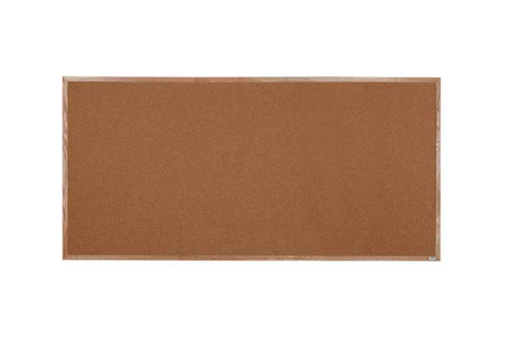 Solid Oak Framed Natural Grain Cork Board