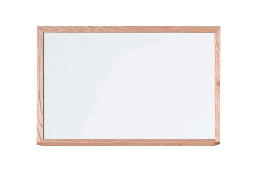Solid Oak Framed Porcelain Steel Whiteboard