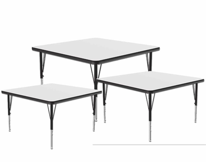 Square Dry Erase Activity Table, Whiteboard Surface
