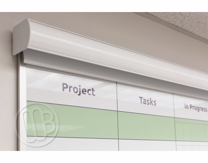 Whiteboard Privacy Screen by HideAway | Pull Down Screen | OptiMA