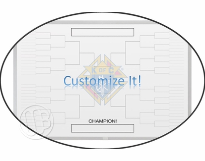 Tournament Bracket Whiteboard | Dry Erase Tournament Boards