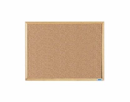 Wood Framed Natural Grain Cork Board