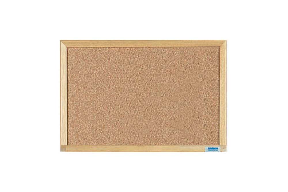 Wood Framed Natural Grain Cork Board