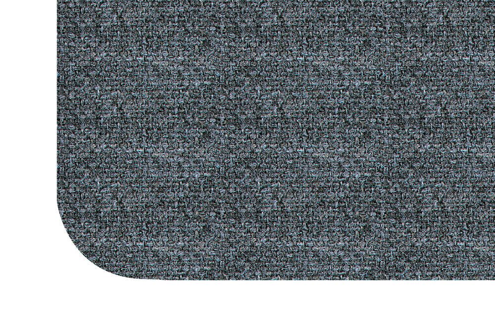 Wrapped Edge Fabric Tackboard, Radius Corner