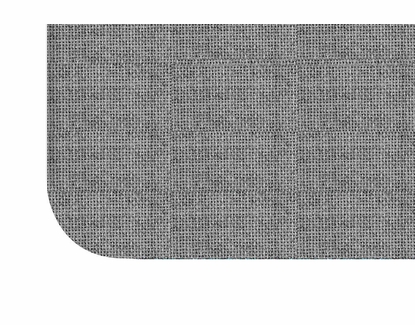 Wrapped Edge Fabric Tackboard, Radius Corner