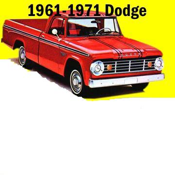 1961 1971 Dodge Truck Parts