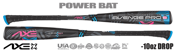 Sale! Buy Axe Bat Avenge Pro 3 2-5/8" Youth USA Bat L194M -10oz (2024 ...