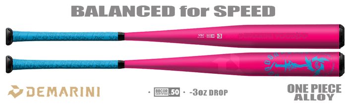 Sale! Buy DeMarini Voodoo One "Pink Cotton Candy" 2-5/8" BBCOR Bat ...