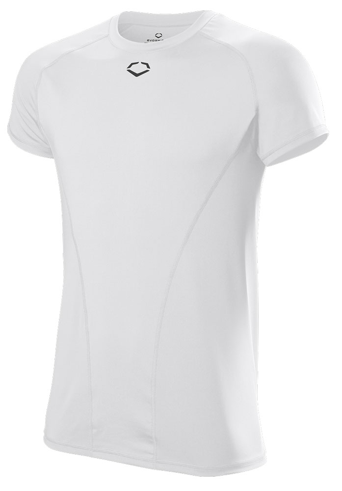 EvoShield Adult White Performance Short Sleeve Compression Shirt TF0300WH