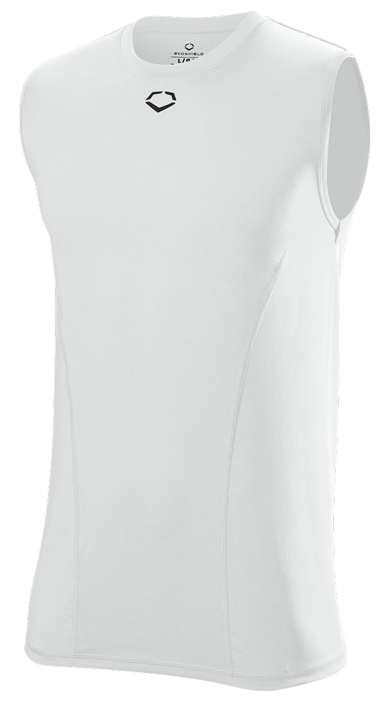 EvoShield Adult White Performance Sleeveless Compression Shirt WTF0100WH