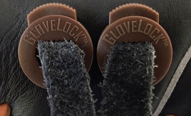 GloveLock Glove Lace Locks Set of 2 -- Brown