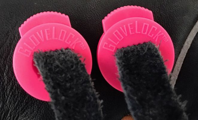 GloveLock Glove Lace Locks Set of 2 -- Hot Pink