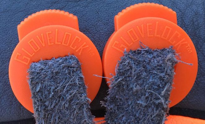GloveLock Glove Lace Locks Set of 2 -- Orange