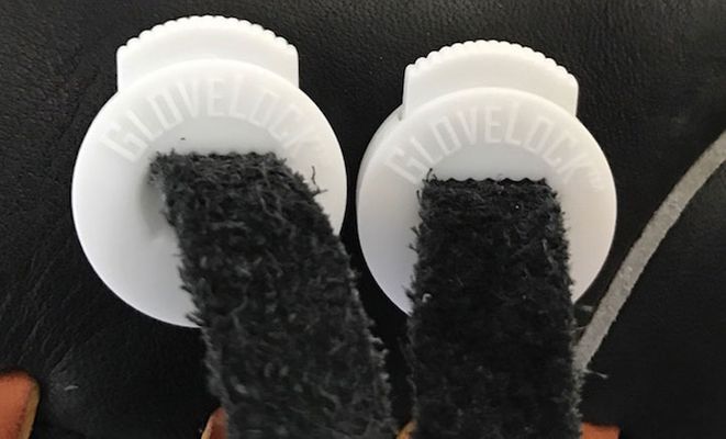 GloveLock Glove Lace Locks Set of 2 -- White