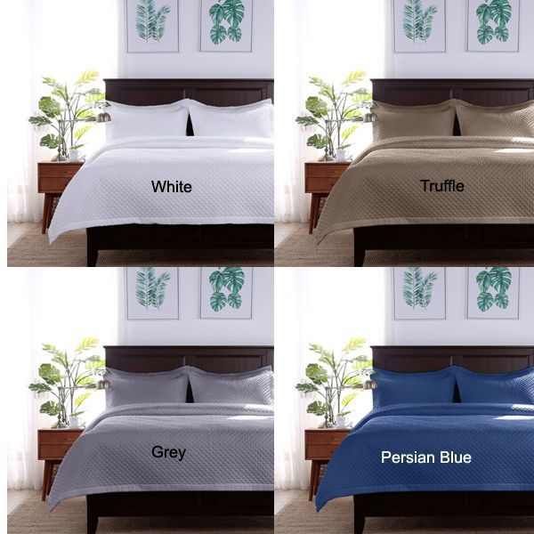 Radiance™ Diamond Quilt Healthcare Fitted Coverlet By Berkshire