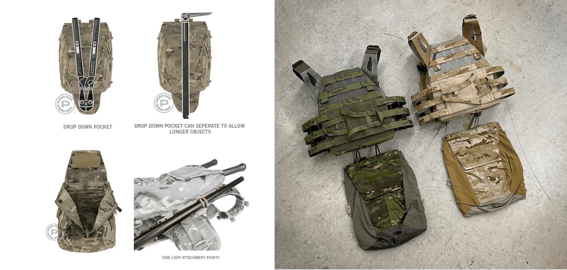Crye Precision Pack Zip-On Panel Maritime - All Patterns