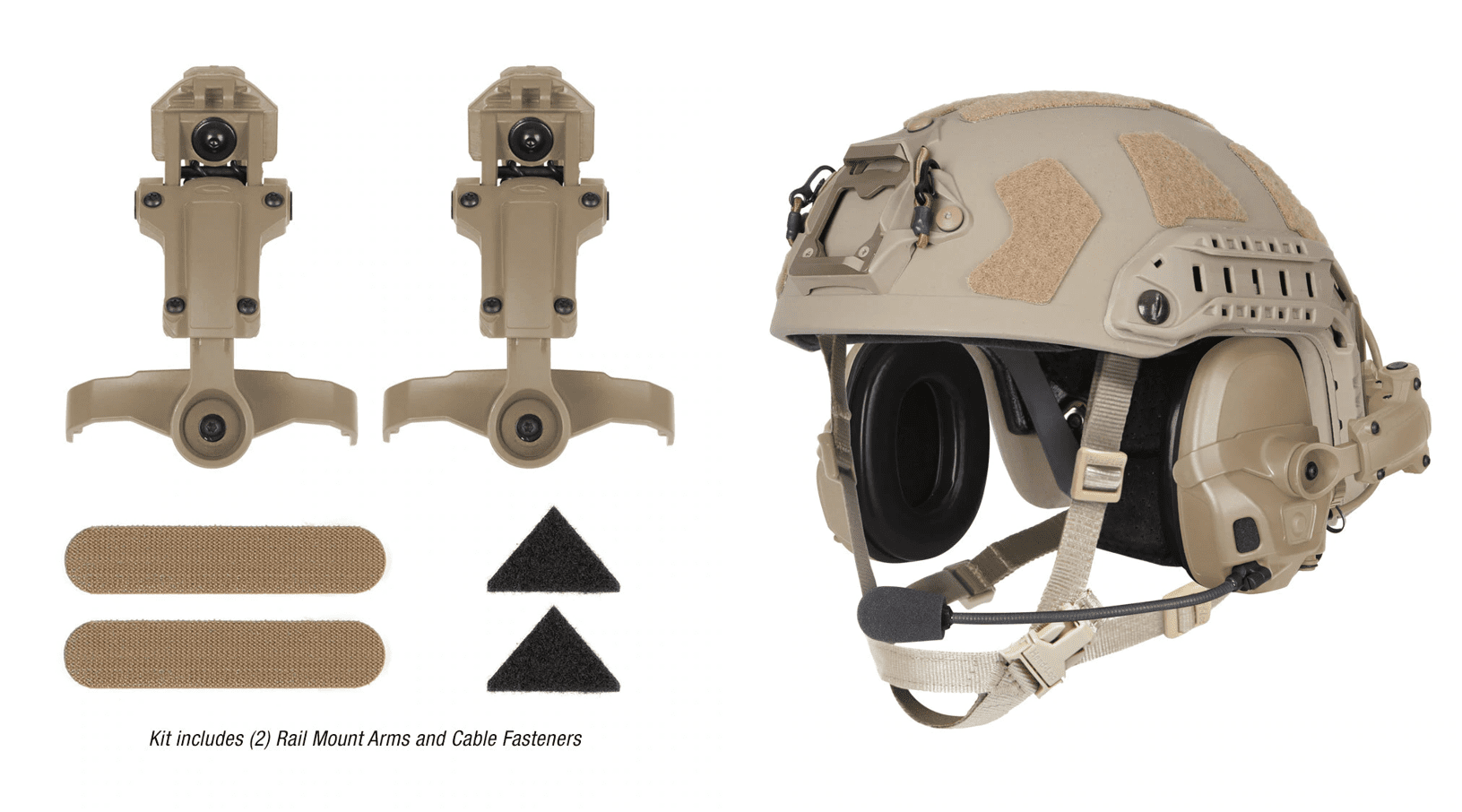 Ops-Core AMP Helmet Rail Mount Kit
