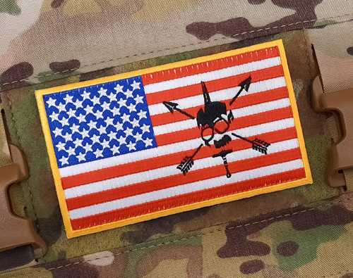 OPT SF Assaulter US Flag Patch 3 x 5 Inch