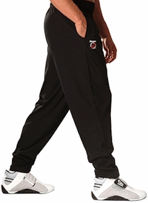 Bodybuilding Weightlifting Muscle Black Baggy Workout Gym Pants