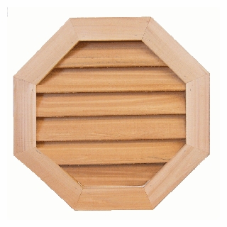 Octagonal Cedar Wood and PVC Gable Vents