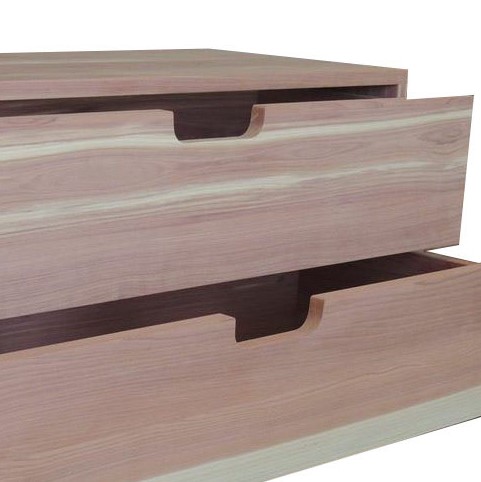 28" Box with 2 Aromatic Cedar Drawers - CedarwoodFurniture.com