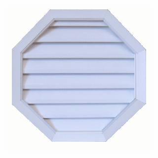 Octagonal Cedar Wood and PVC Gable Vents