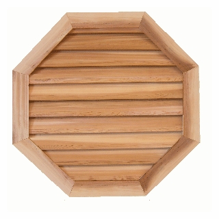 Octagonal Cedar Wood and PVC Gable Vents
