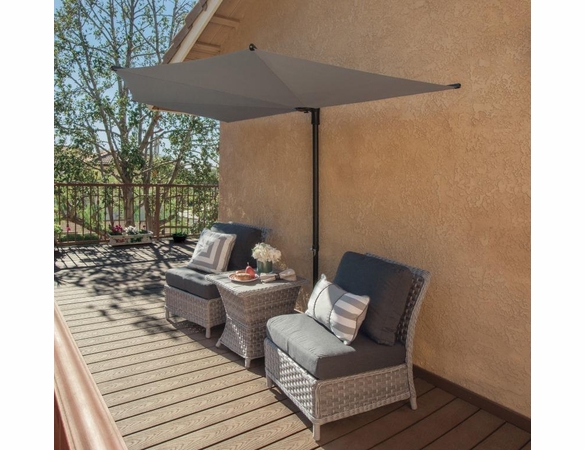 9' Amelia Half Umbrella|Available In Several Attractive Shades