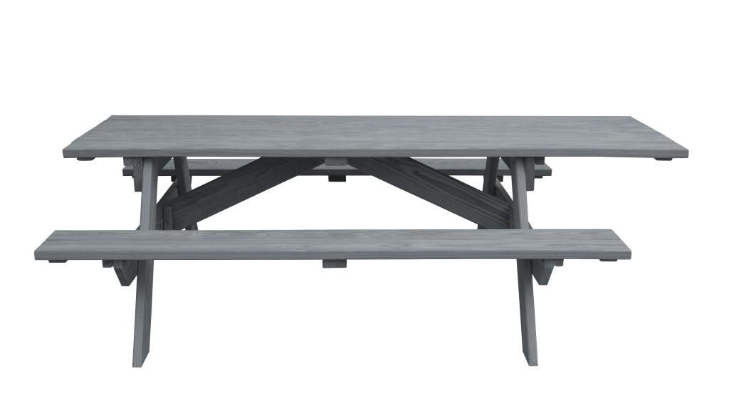 8' Heavy Duty ADA Table w/Attached Benches