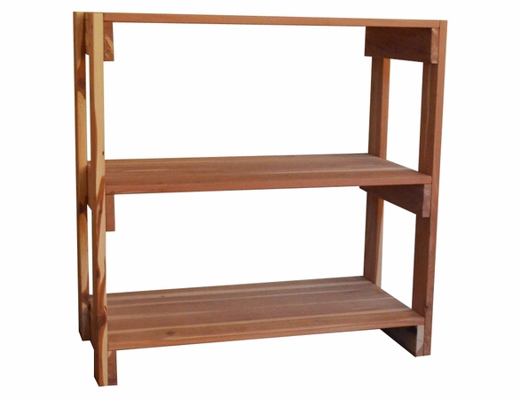 3 Tier Cedar Closet Shelves