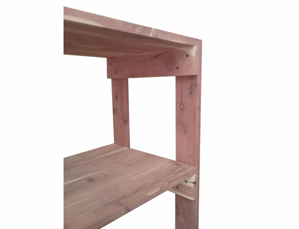 5 Tier Cedar Closet Shelves