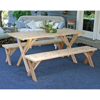 Cedar Wood and Pine Wood Picnic Tables and Dining Tables