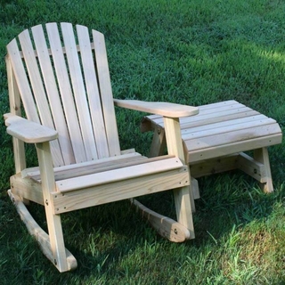 Cedar Wood & Wooden Outdoor Rocking Chairs & Benches