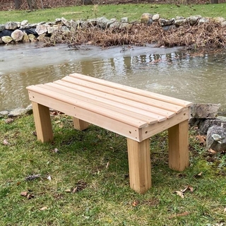 Western Red Cedar Wood Outdoor Benches