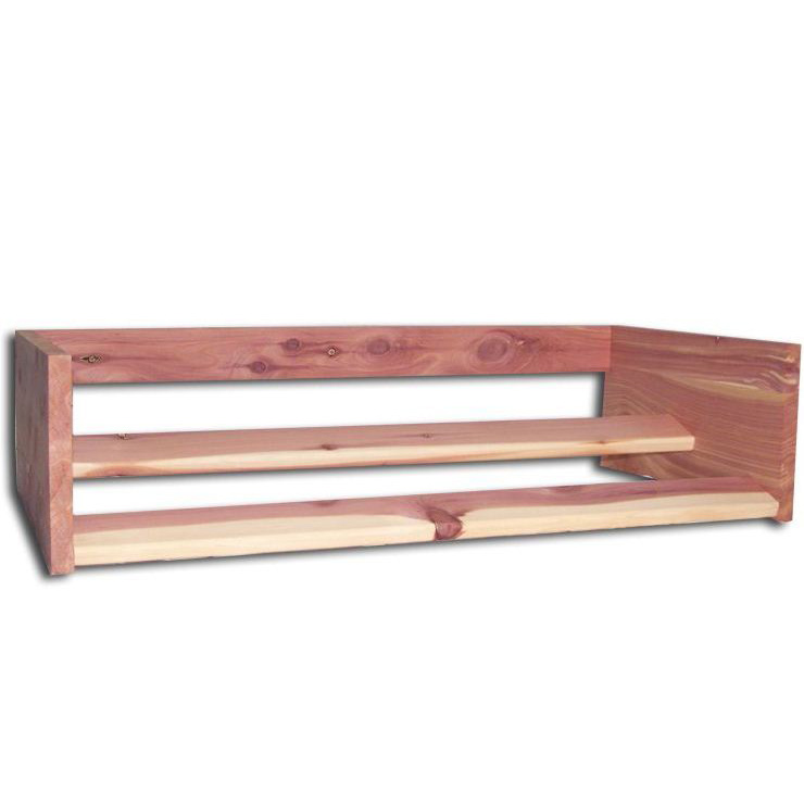 Cedar Shoe Rack - 28" Wide - CedarwoodFurniture.com