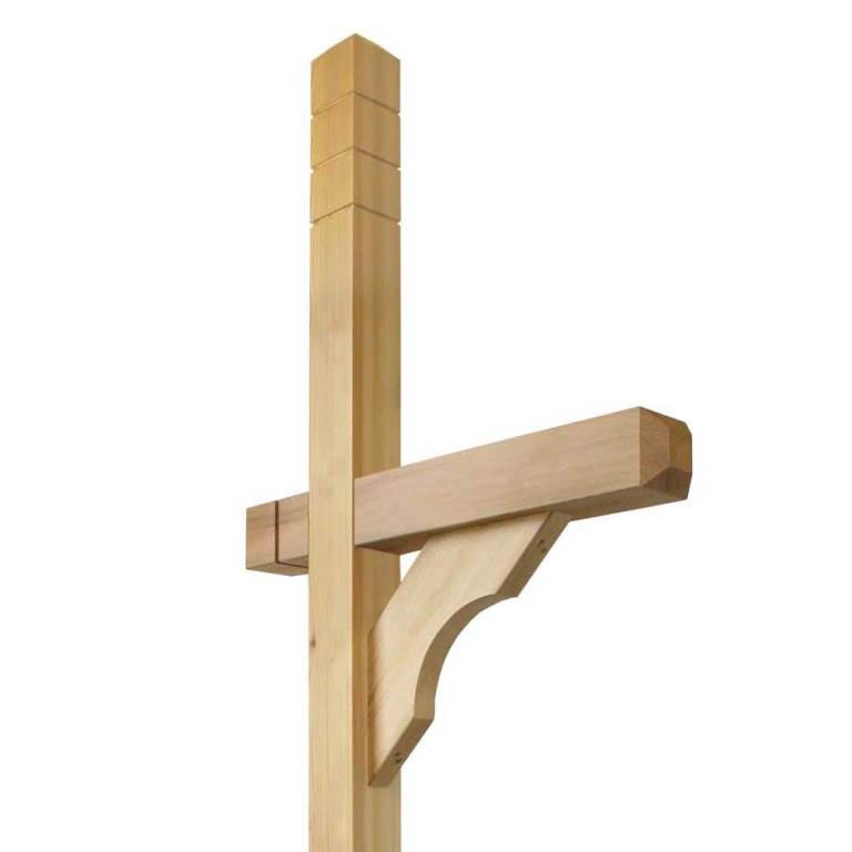 Cedar Wood Decorative Mailbox Post