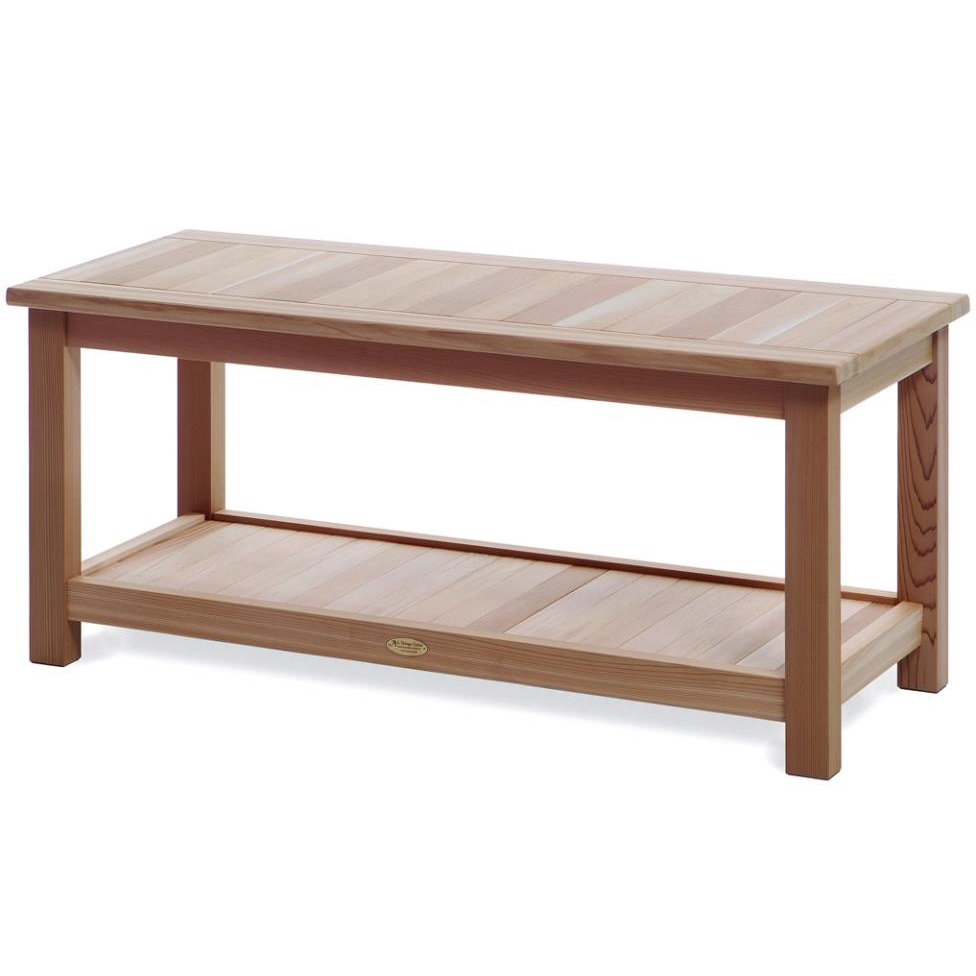 Western Red Cedar Wood Deluxe Sauna Bench Kit