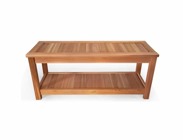 Western Red Cedar Wood Deluxe Sauna Bench Kit