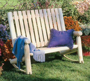 Cedar Wood High-Back Double Rocker