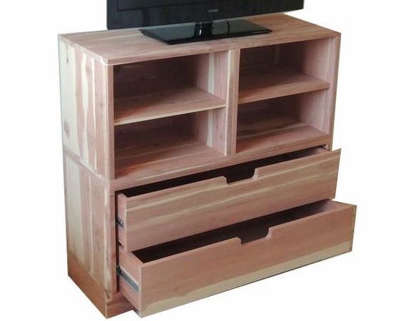 Cedar Entertainment Center: 4 Pc Stackable Storage System