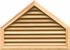 Cedar Pitch Economy Gable Vent