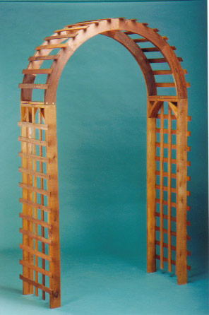 Western Red Cedar Wood Garden Arbor and Rose Trellis