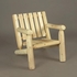 Cedar Wood Log-Style Lounge Armchair