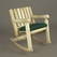 Cedar Wood Log-Style Low-Back Rocking Chair
