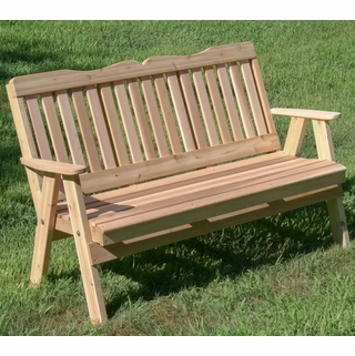 Cedar Wood Garden Benches, Settees and Kits