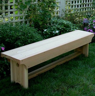 Western Red Cedar Wood Outdoor Benches
