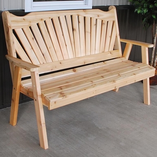Western Red Cedar Wood Outdoor Benches